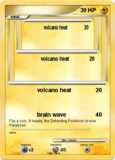 Pokémon 1 109675 109675 - volcano heat - My Pokemon Card