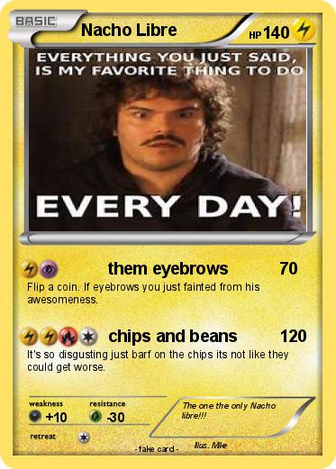 Pokémon Nacho Libre 21 21 - them eyebrows - My Pokemon Card
