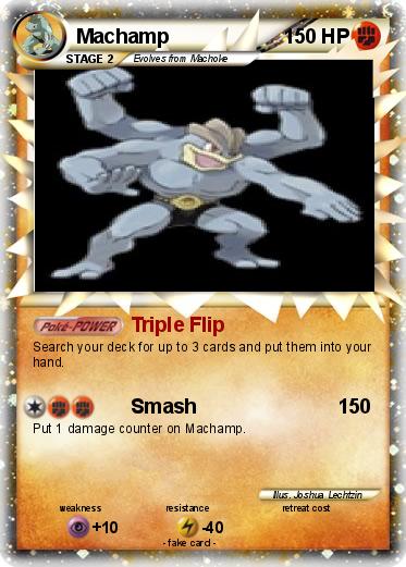 Pokémon Machamp 197 197 - Triple Flip - My Pokemon Card