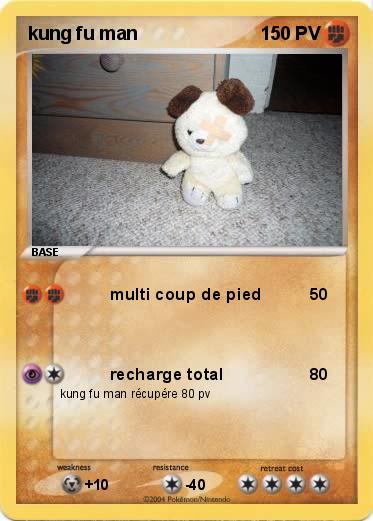 Pokémon kung fu man - multi coup de pied - Ma carte Pokémon