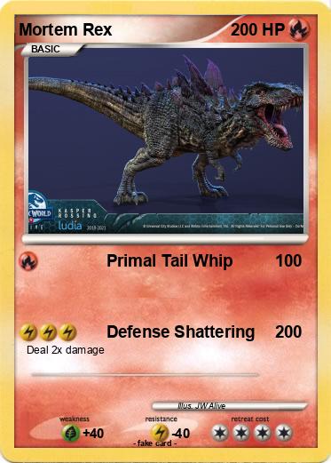 Pokémon Mortem Rex 4 4 - Primal Tail Whip - My Pokemon Card