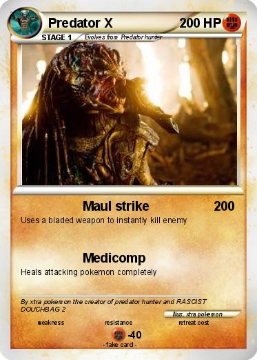Pokémon Predator X 9 9 - Maul strike - My Pokemon Card