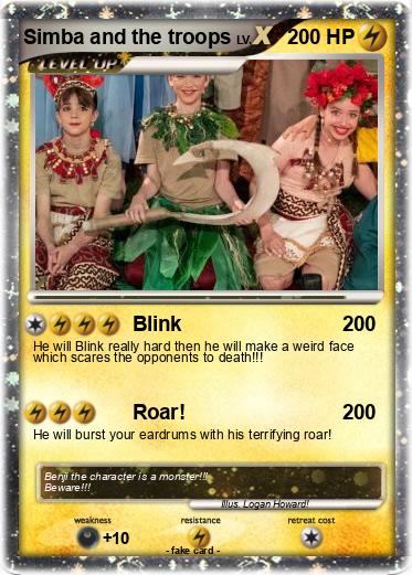 Pokémon Simba and the troops - Blink - My Pokemon Card