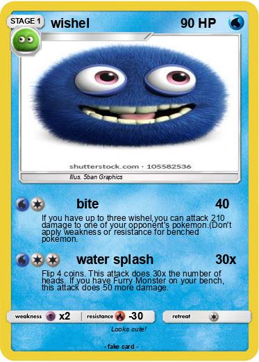 Pokémon wishel - bite - My Pokemon Card
