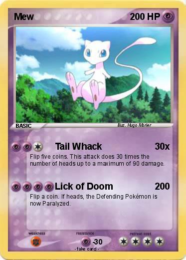 Pokémon Mew 7212 7212 - Tail Whack - My Pokemon Card