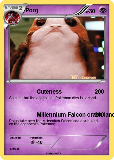 Pokémon Porg 71 71 - Cuteness - My Pokemon Card