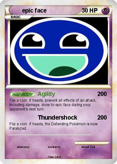 Pokémon epic face 1152 1152 - Agility - My Pokemon Card