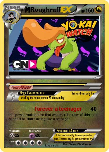 Pokémon Roughraff 13 13 - forever a teenager - My Pokemon Card