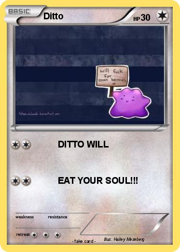 Pokémon Ditto 417 417 - DITTO WILL - My Pokemon Card