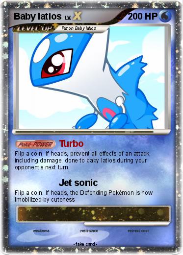 Pokémon Baby latios 32 32 - Turbo - My Pokemon Card