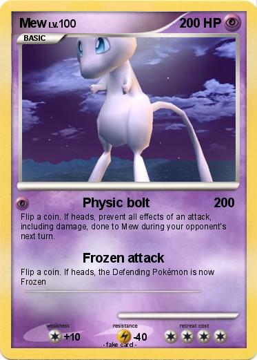Pokémon Mew 3121 3121 - Physic bolt - My Pokemon Card