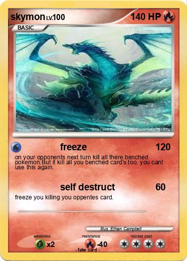 Pokémon skymon 4 4 - freeze - My Pokemon Card