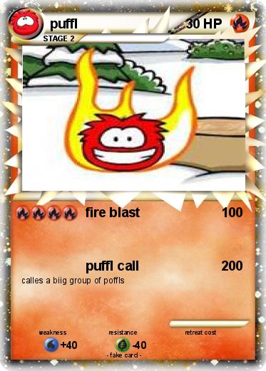 Pokémon puffl - fire blast - My Pokemon Card
