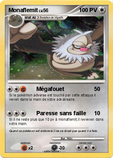 Pokémon Monaflemit 27 27 - Mégafouet - Ma carte Pokémon