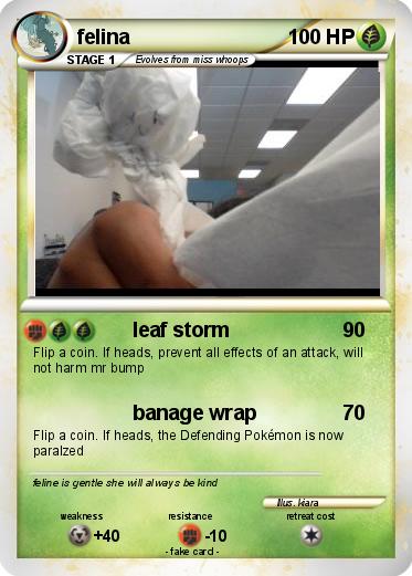Pokémon felina 6 6 - leaf storm - My Pokemon Card
