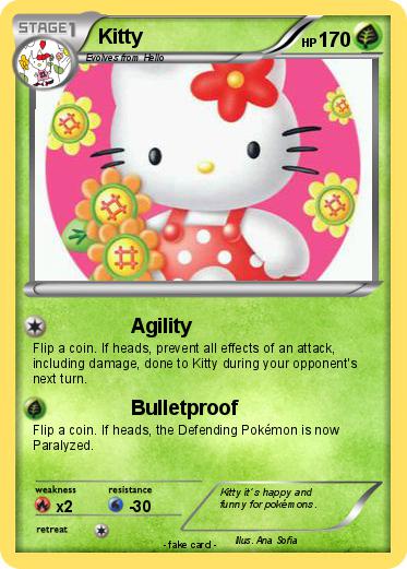 Pokémon Kitty 1586 1586 - Agility - My Pokemon Card