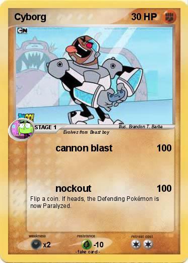 Pokémon Cyborg 200 200 - cannon blast - My Pokemon Card