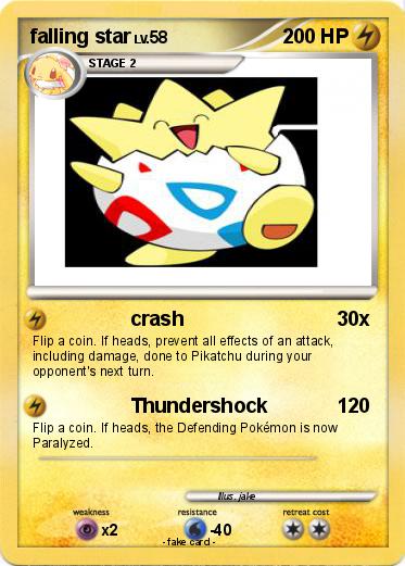 Pokémon falling star - crash - My Pokemon Card