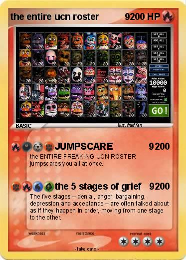 Pokémon the entire ucn roster 9 9 - JUMPSCARE 9 - My Pokemon Card