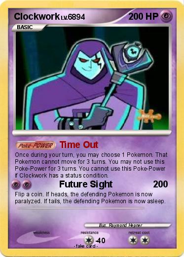 Pokémon Clockwork 6 6 - Time Out - My Pokemon Card