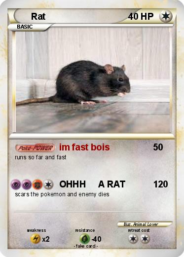 Pokémon Rat 406 406 - im fast bois - My Pokemon Card