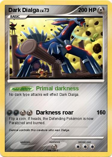 Pokémon Dark Dialga 79 79 - Primal darkness - My Pokemon Card