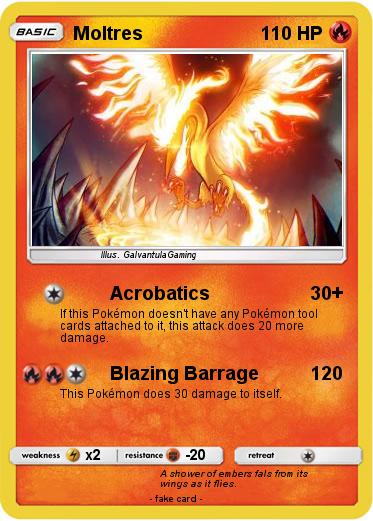 Pokémon Moltres 782 782 - Acrobatics - My Pokemon Card