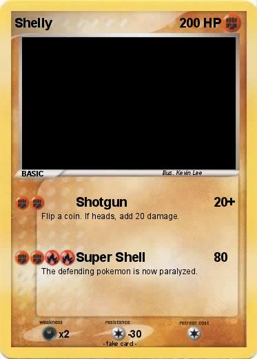 Pokémon Shelly 88 88 - Shotgun - My Pokemon Card