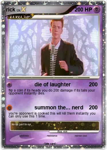 Pokémon rick 1856 1856 - die of laughter - My Pokemon Card