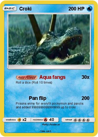 Pokémon Croki 6 6 - Aqua fangs - My Pokemon Card