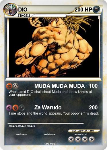 Pokémon DIO 256 256 - MUDA MUDA MUDA - My Pokemon Card