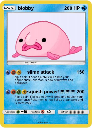 Pokémon blobby 71 71 - slime attack - My Pokemon Card