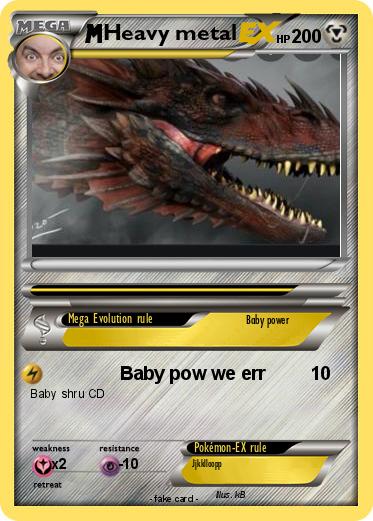 Pokémon Heavy metal 42 42 - Baby pow we err - My Pokemon Card