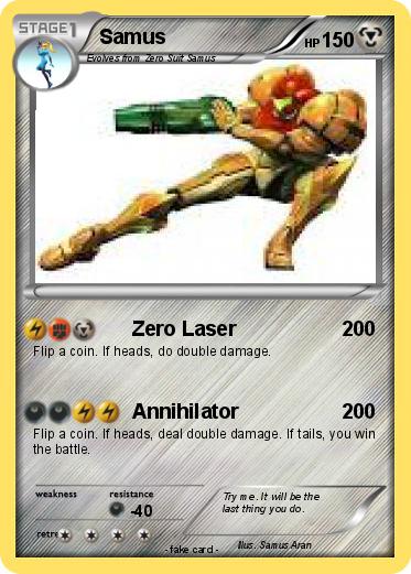 Pokémon Samus 597 597 - Zero Laser - My Pokemon Card