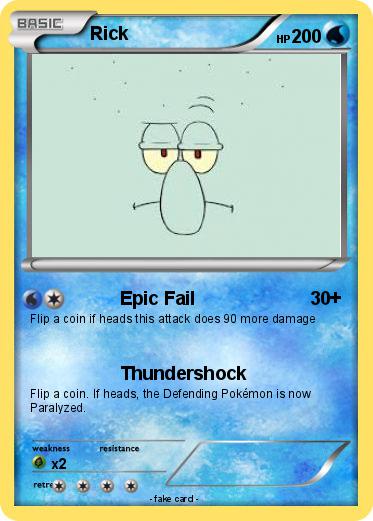 Pokémon Rick 407 407 - Epic Fail - My Pokemon Card