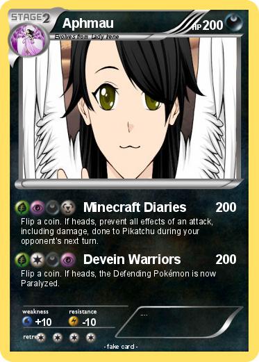 Pokémon Aphmau 32 32 - Minecraft Diaries - My Pokemon Card