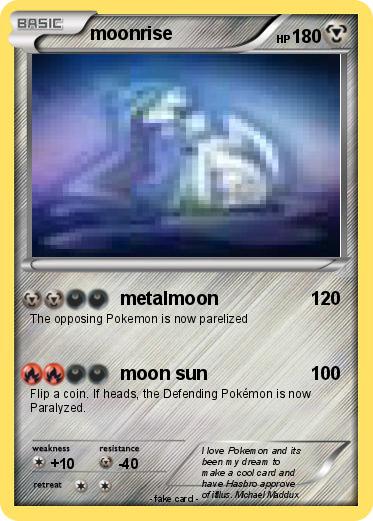 Pokémon moonrise - metalmoon - My Pokemon Card