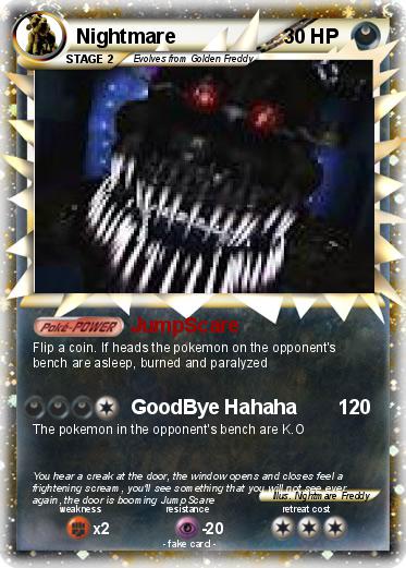 Pokémon Nightmare 1895 1895 - JumpScare - My Pokemon Card