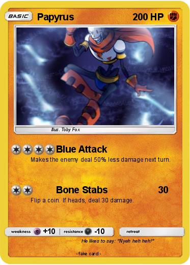 Pokémon Papyrus 570 570 - Blue Attack - My Pokemon Card