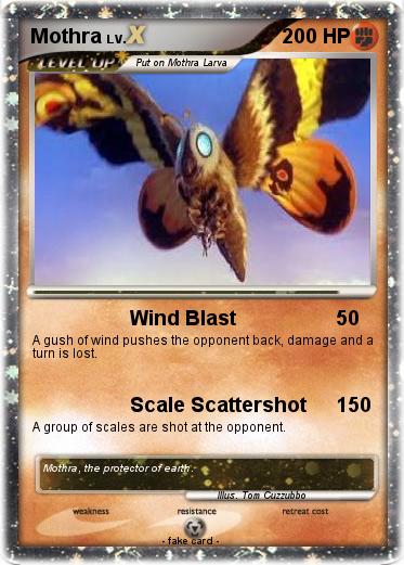 Pokémon Mothra 231 231 - Wind Blast - My Pokemon Card