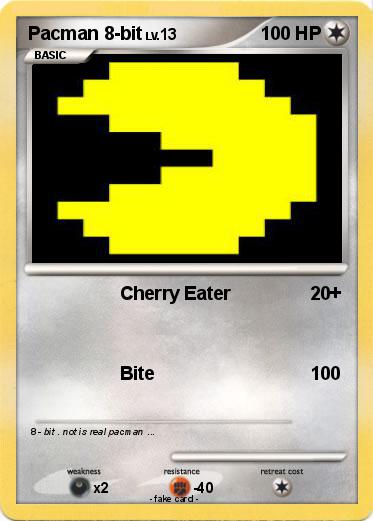 Pokémon Pacman 8 bit - Cherry Eater - My Pokemon Card