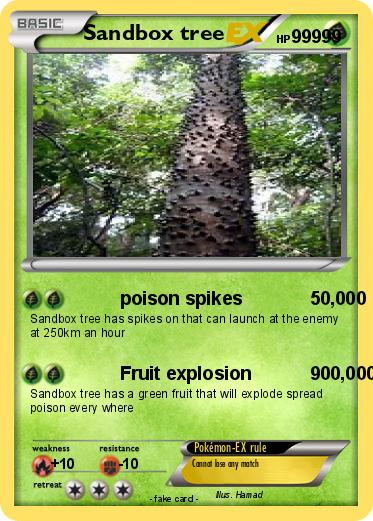 Pokémon Sandbox tree - poison spikes - My Pokemon Card