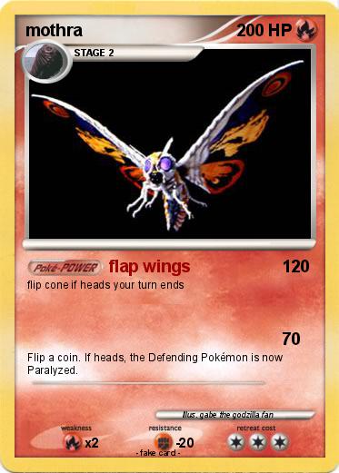 Pokémon mothra 211 211 - flap wings - My Pokemon Card