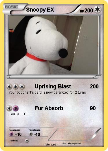Pokémon Snoopy EX 5 5 - Uprising Blast - My Pokemon Card