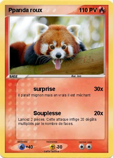 Pokémon Ppanda roux - surprise - Ma carte Pokémon