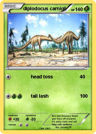 Pokémon diplodocus carnigii - head toss - My Pokemon Card