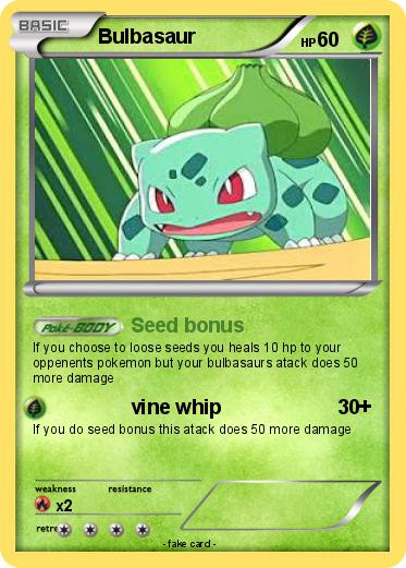 Pokémon Bulbasaur 970 970 - Seed bonus - My Pokemon Card