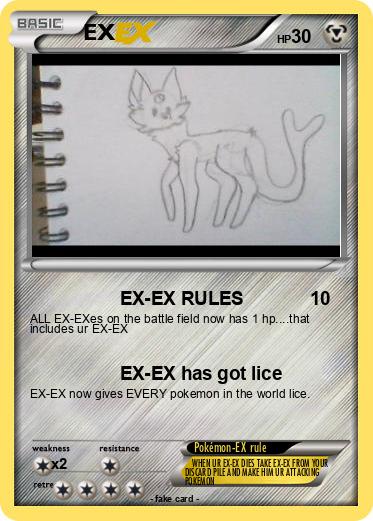 Pokémon 1 187662 187662 - EX-EX RULES - My Pokemon Card