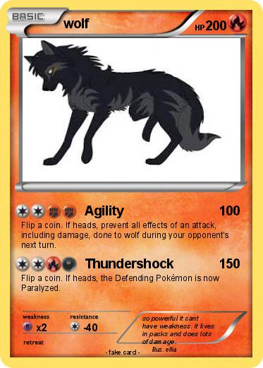 Pokémon wolf 1493 1493 - Agility - My Pokemon Card