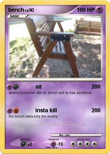 Pokémon bench 8 8 - sit - My Pokemon Card